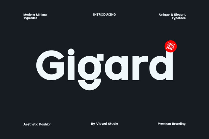 Gigard - Modern & Unique Font - Free Font