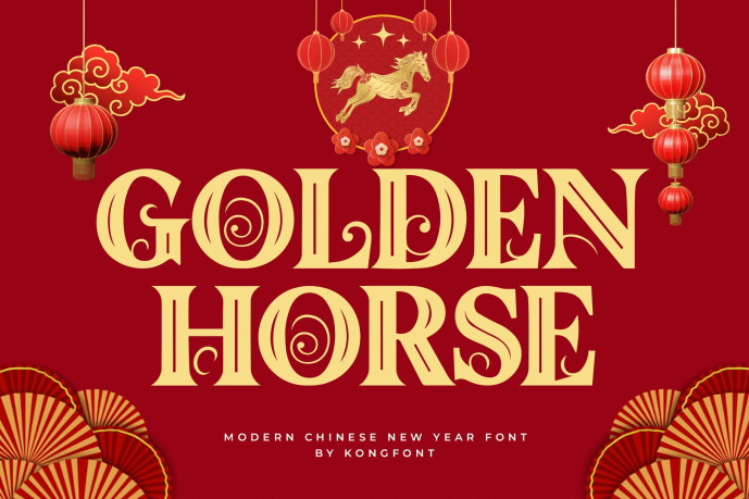 Golden Horse Serif Font - Free Font
