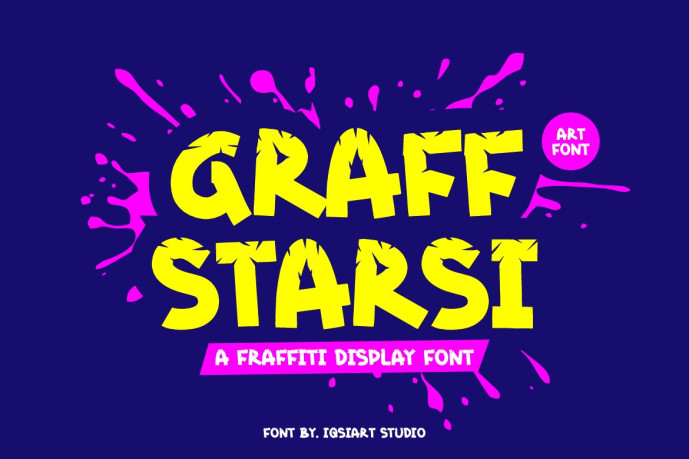 Graff Starsi - Graffiti Font - Free Font