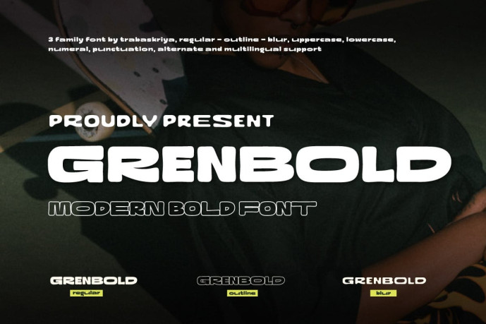 Grenbold - Modern Bold Font - Free Font