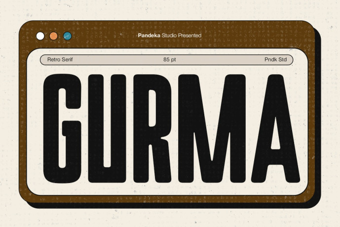 Gurma Retro Font - Free Font