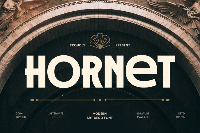 Hornet - Modern Art Deco Font - Free Font