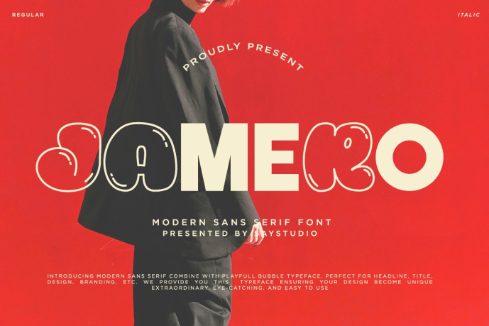 Jamero - Modern Bubble Sans Font - Free Font