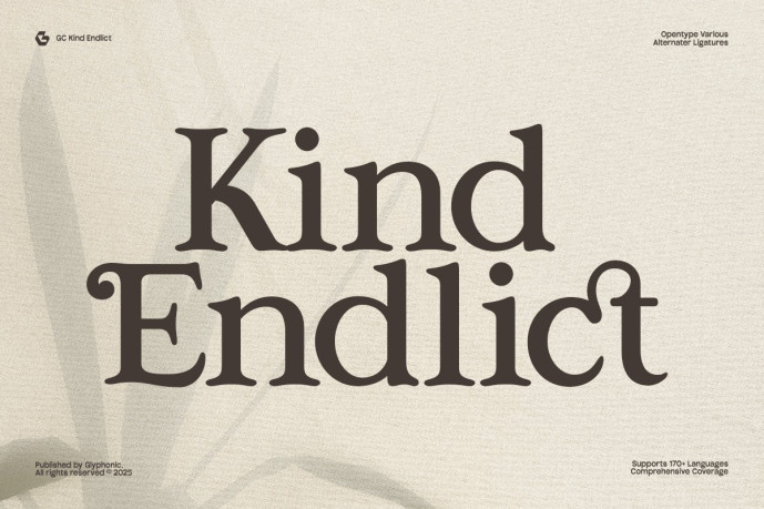 Kind Endlict Serif Font - Free Font