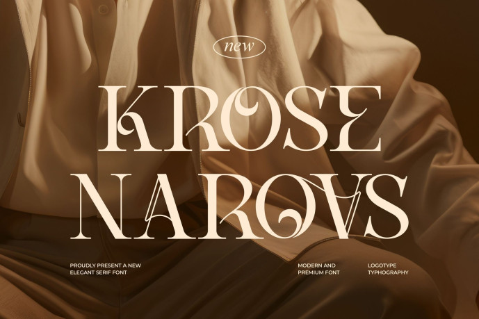 Krose Narovs Modern Vintage Serif Font - Free Font