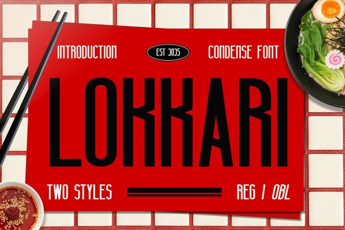 Lokkari - Modern Condensed Font - Free Font