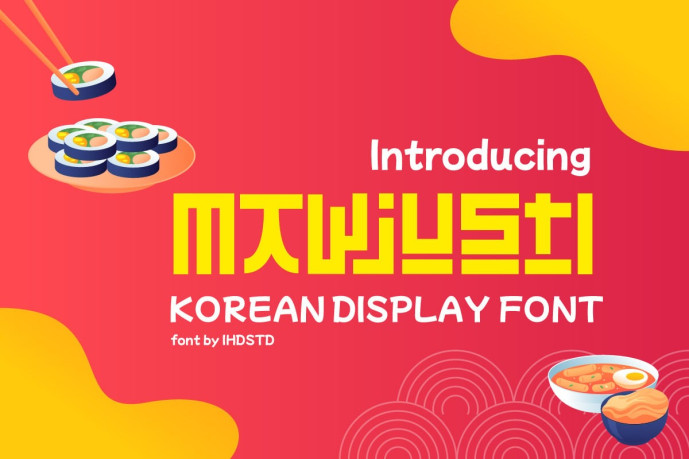 Mawjusti Korean Display Font - Free Font