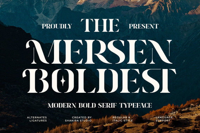 Mersen Boldest Font - Free Font