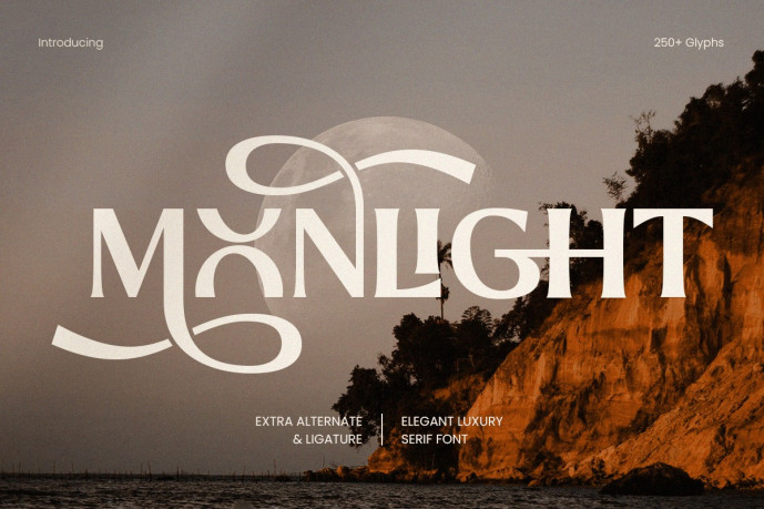Moonlight Serif Font - Free Font
