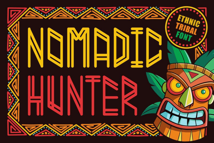 Nomadic Hunter Ethnic Font - Free Font