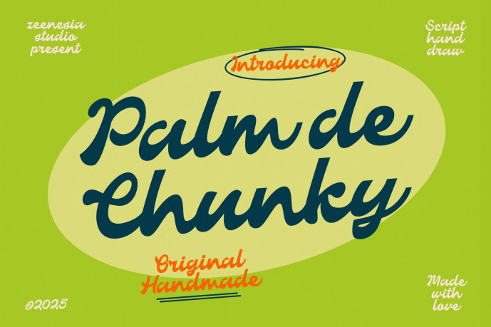Palm De Chunky Font - Free Font
