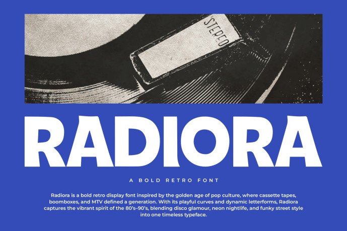 Radiora – Bold Retro Font - Free Font