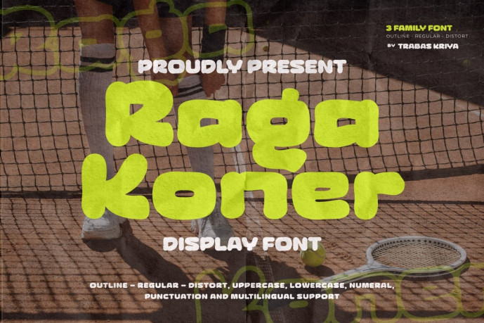 Raga Koner - Display Sport Font - Free Font