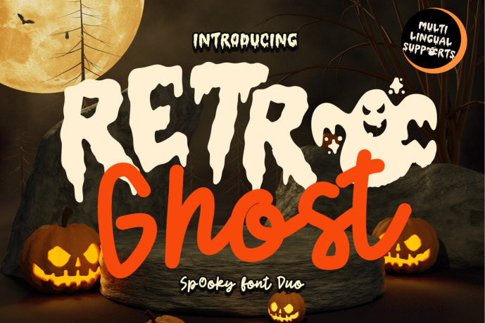 Retro Ghost Display Font - Free Font