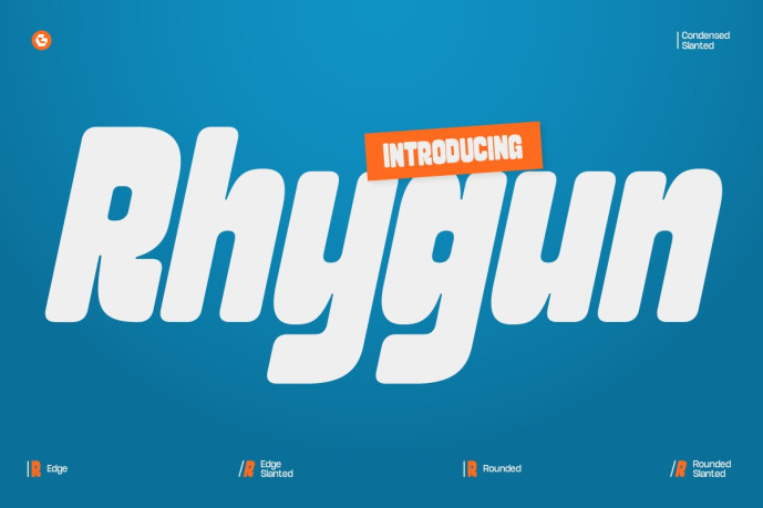 Rhygun – Slanted Bold Display - Free Font