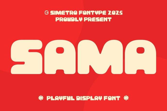 Sama - Playful Display Font - Free Font
