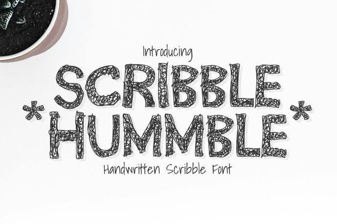 Scribble Hummble Script Font - Free Font