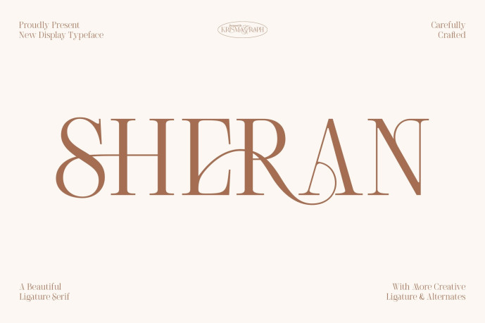 Sheran - Ligature Serif - Free Font