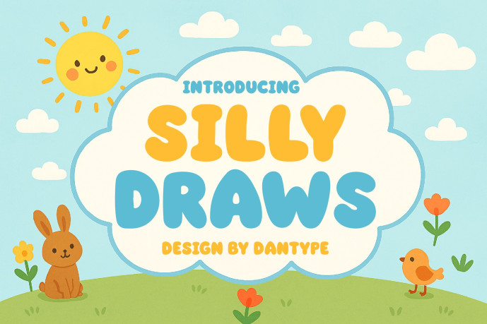 Silly Draws Display Font - Free Font