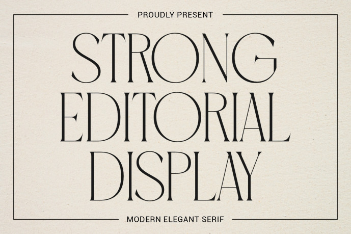 Strong Editorial Display Font - Free Font