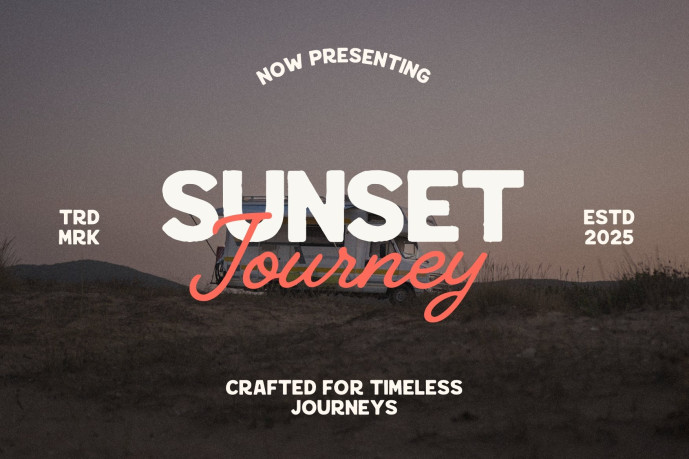 Sunset Journey Font - Free Font