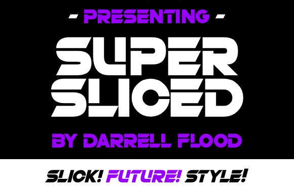 Super Sliced Font - Free Font