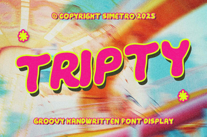 Tripty Bold - Groovy Font - Free Font
