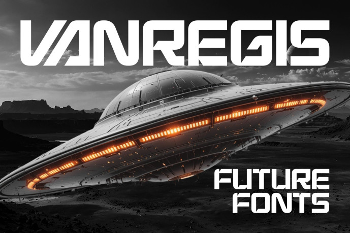 Vanregis - Futuristic Fonts - Free Font