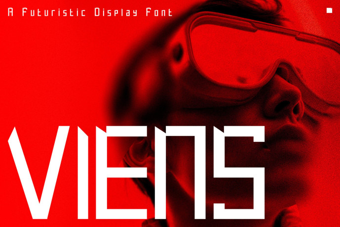 Viens - Futuristic Display Font - Free Font