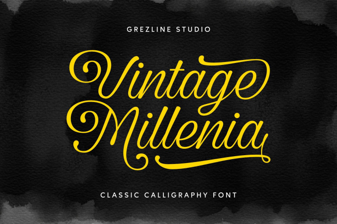 Vintage Millenia Script Font - Free Font