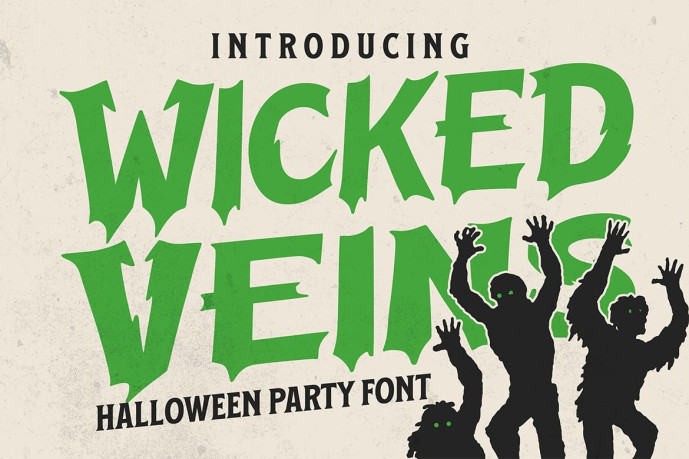 Wicked Veins – Halloween Font - Free Font
