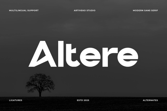 Altere Logo Font - Free Font