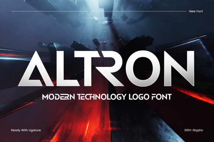 Altron - Modern Technology Font - Free Font