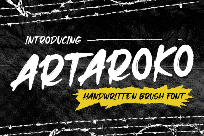 Artaroko – Handwritten Brush Font - Free Font
