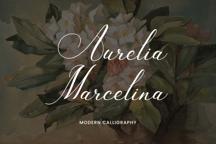 Aurelia Marcelina Calligraphy Font - Free Font