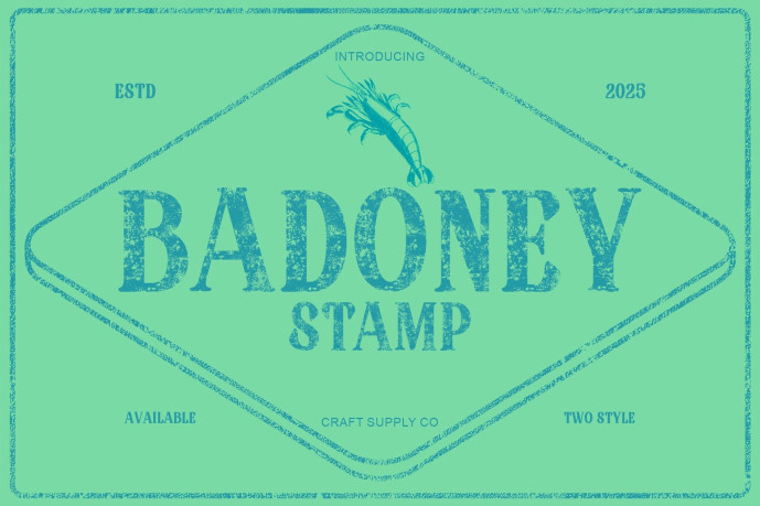 Badoney Stamp Serif Font - Free Font