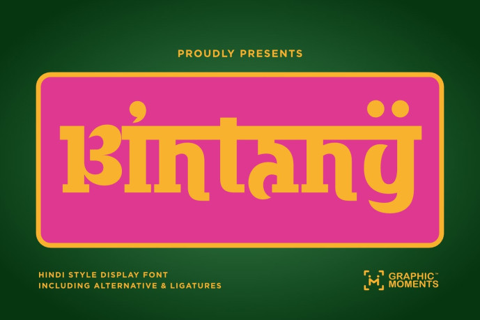 Bintang - Hindi Font - Free Font