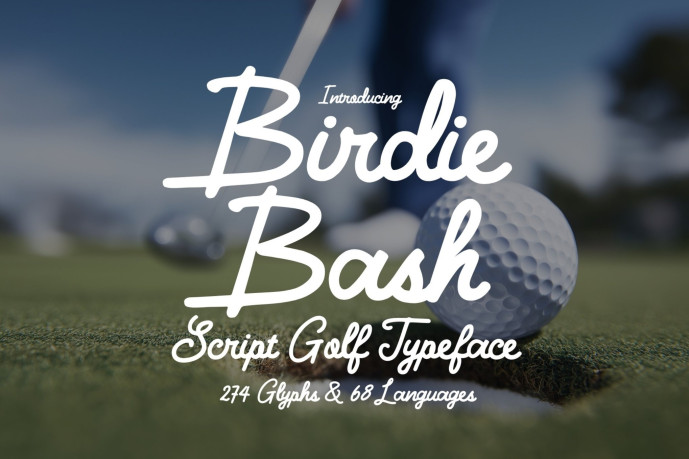 Birdie Bash - Script Golf Typeface - Free Font
