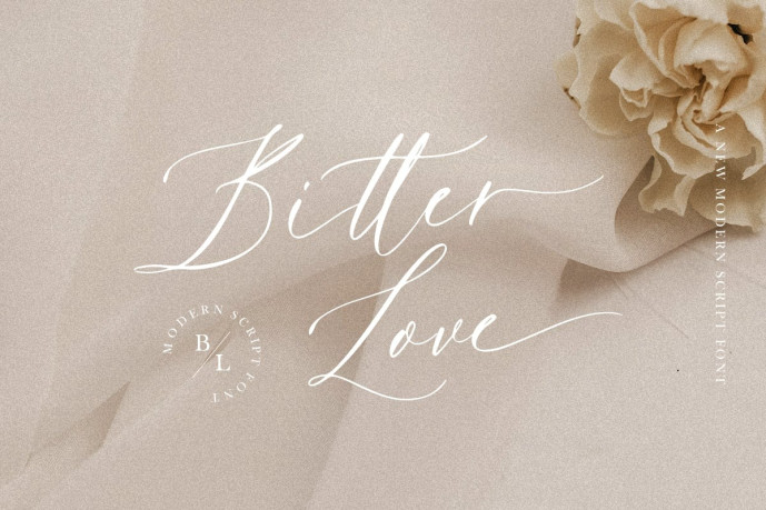 Bitter Love - Modern Calligraphy Font - Free Font