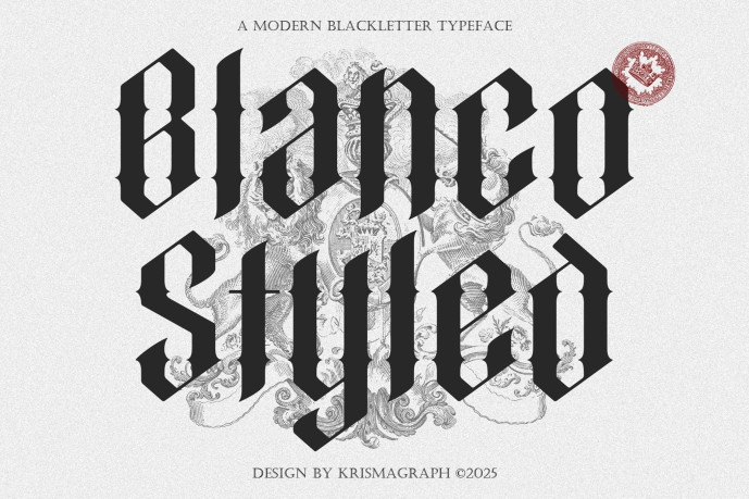 Blanco Styled – Modern Blackletter - Free Font
