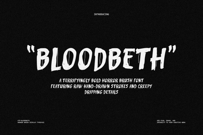 Bloodbeth Display Font - Free Font