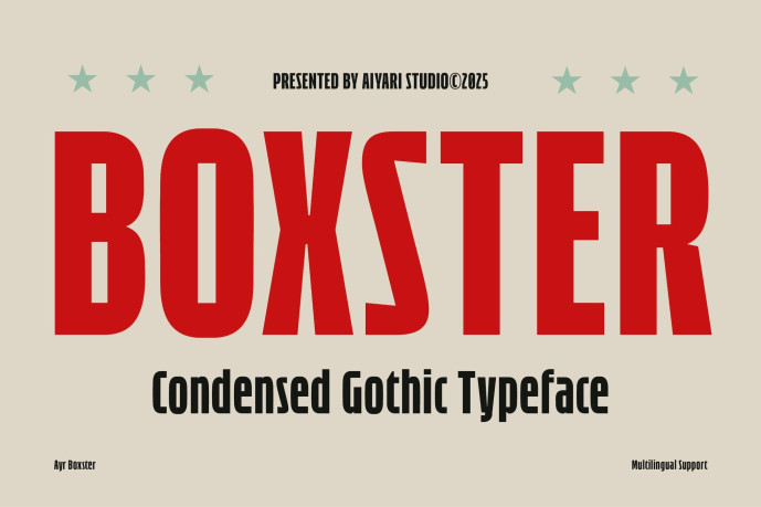 Boxster Sans Serif Font - Free Font