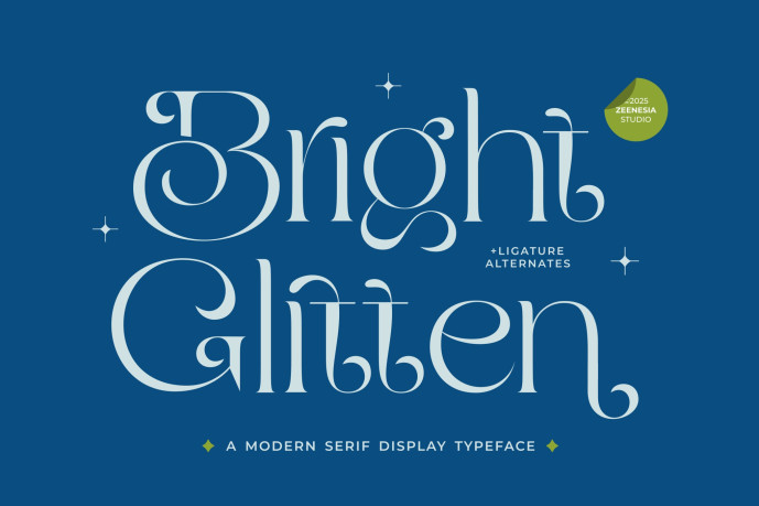 Bright Glitten Font - Free Font