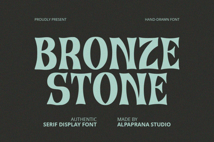 Bronze Stone Font - Free Font
