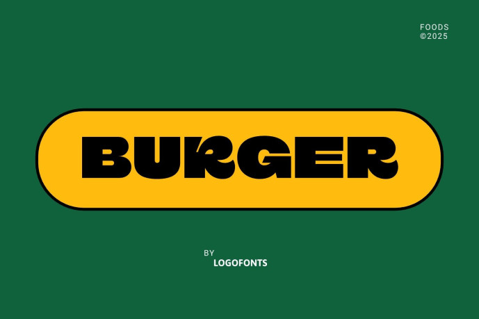 Burger - Food Font - Free Font