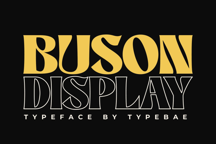 Buson – Modern Display Font - Free Font
