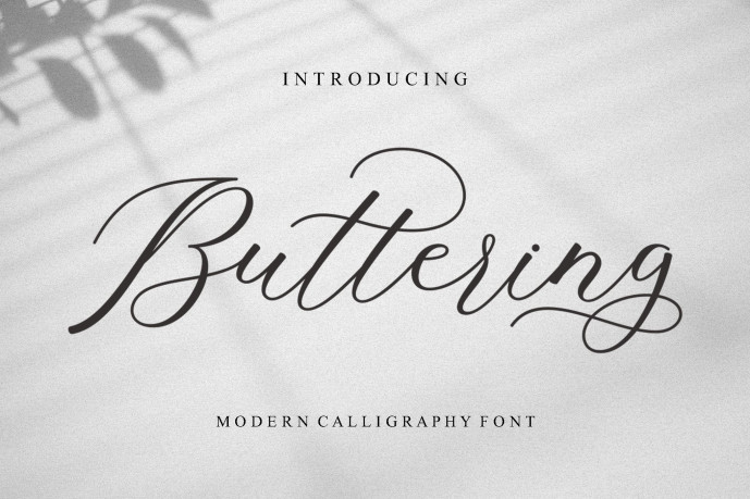 Buttering Calligraphy Font - Free Font