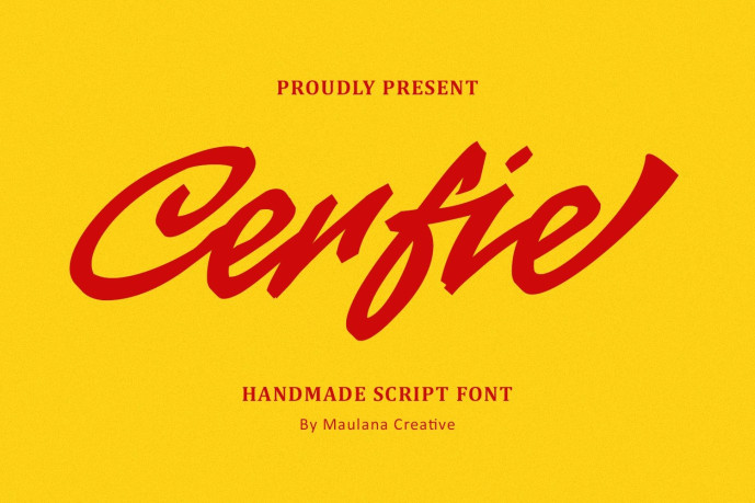 Cerfie Script Handmade Font - Free Font
