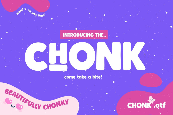 Chonk - Bold Display Font - Free Font