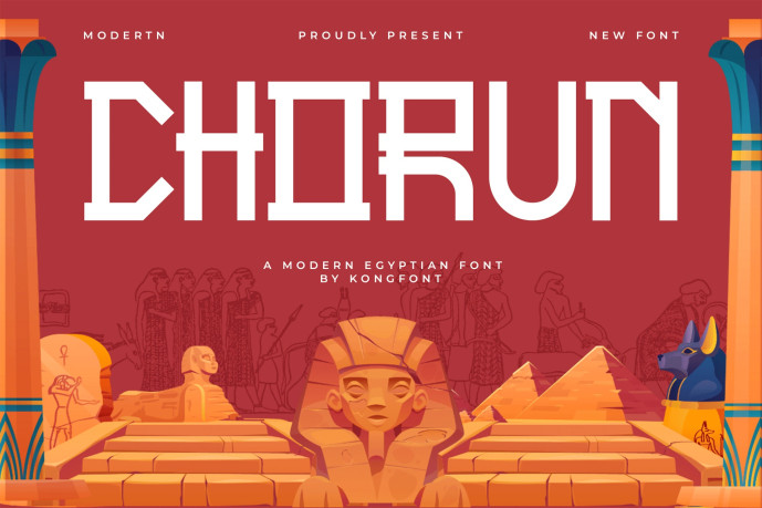Chorun – Modern Egyptian Font - Free Font